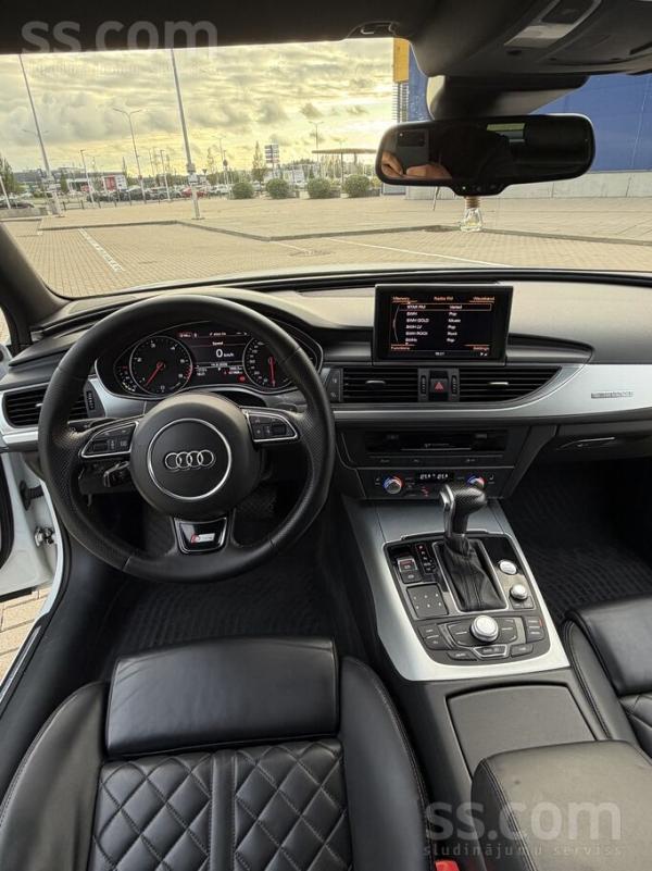White Audi A6 2013 in Riga, with an engine capacity of 3.00 L and mileage of 423 thousand km for 9990 €, photo 5 on AUTOMOTO.COM.LV