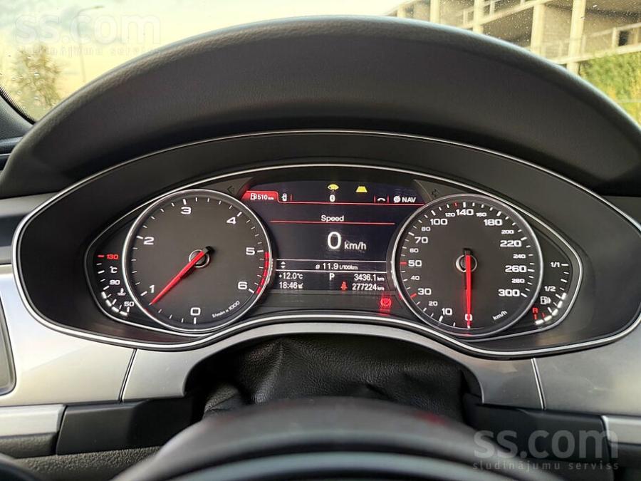Белый Ауди А6 2013 в Елгава, объемом двигателя 3.00 л и пробегом 277 тыс. км за 10500 €, фото 8 на AUTOMOTO.COM.LV