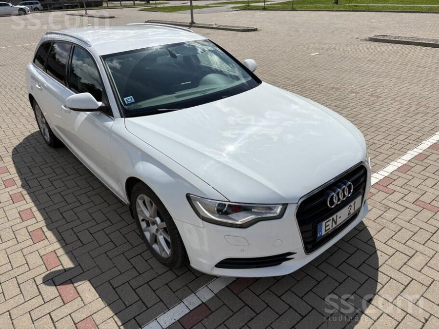 White Audi A6 2014 in Cesis, with an engine capacity of 2.00 L and mileage of 291 thousand km for 10500 €, photo 1 on AUTOMOTO.COM.LV