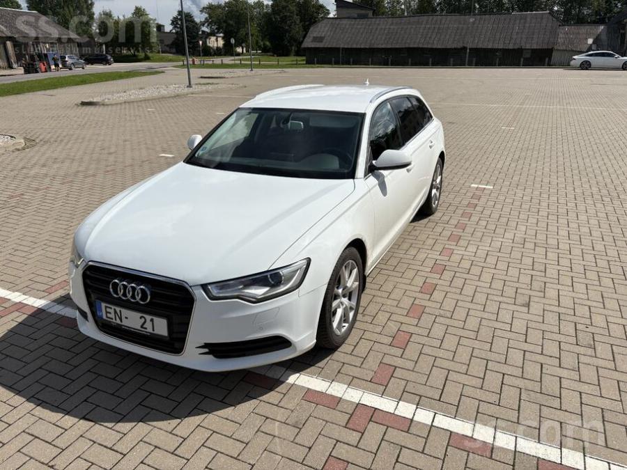 White Audi A6 2014 in Cesis, with an engine capacity of 2.00 L and mileage of 291 thousand km for 10500 €, photo 2 on AUTOMOTO.COM.LV