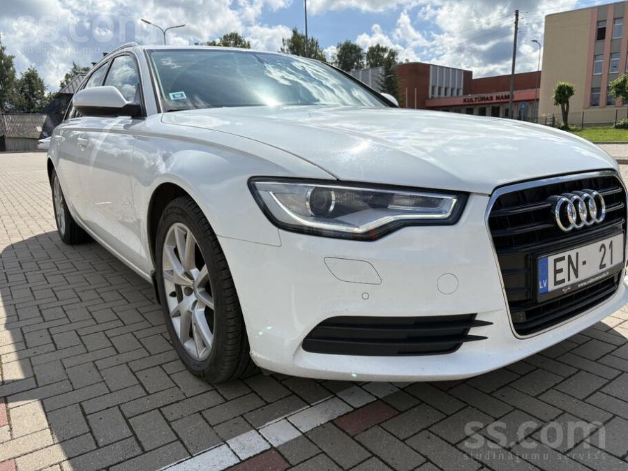 White Audi A6 2014 in Cesis, with an engine capacity of 2.00 L and mileage of 291 thousand km for 10500 €, photo 3 on AUTOMOTO.COM.LV