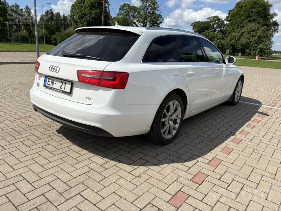 White Audi A6 2014 in Cesis, with an engine capacity of 2.00 L and mileage of 291 thousand km for 10500 €, photo 5 on AUTOMOTO.COM.LV