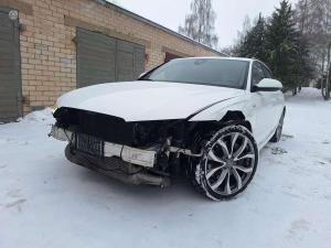 White Audi A6 2014 in Prienai, with an engine capacity of 2.97 L and mileage of 264 thousand km for 7600 €, photo 20 on AUTOMOTO.COM.LV