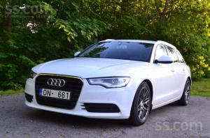 White Audi A6 2014 in Talsi, with an engine capacity of 2.00 L and mileage of 302 thousand km for 8900 €, photo  on AUTOMOTO.COM.LV