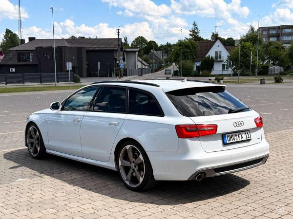 White Audi A6 2014 in Raseiniai, with an engine capacity of 2.97 L and mileage of 251 thousand km for 13700 €, photo 8 on AUTOMOTO.COM.LV