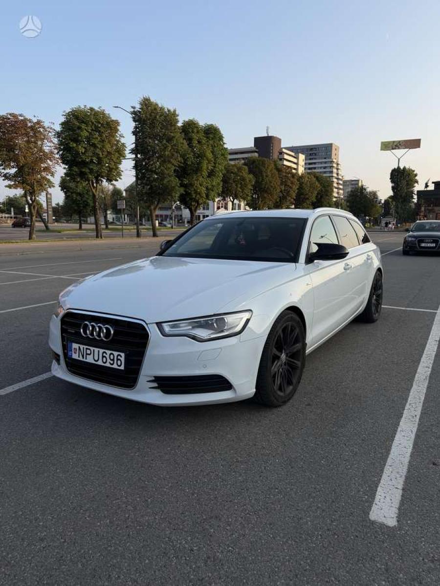 White Audi A6 2014 in Kaunas, with an engine capacity of 2.97 L and mileage of 287 thousand km for 11200 €, photo 1 on AUTOMOTO.COM.LV