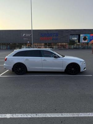 White Audi A6 2014 in Kaunas, with an engine capacity of 2.97 L and mileage of 287 thousand km for 11200 €, photo 4 on AUTOMOTO.COM.LV