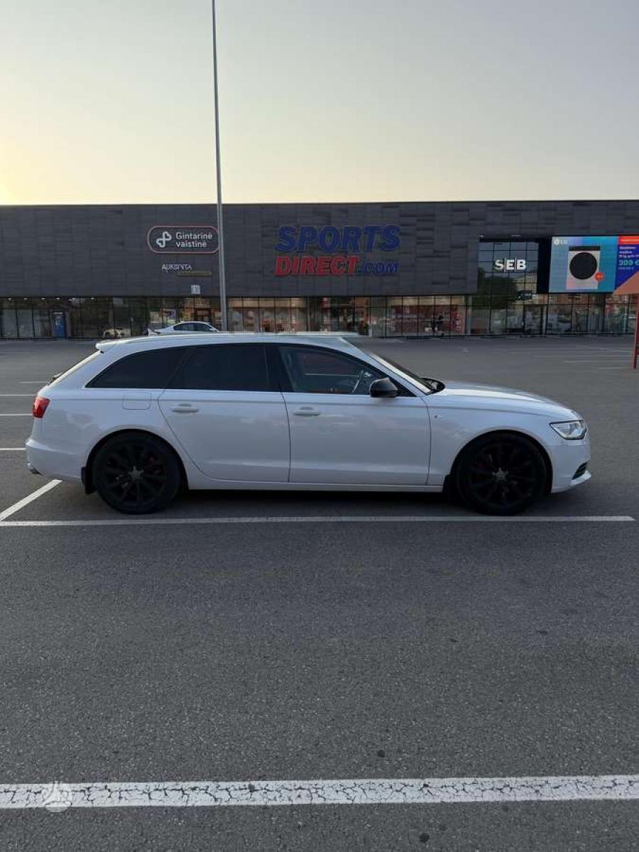 White Audi A6 2014 in Kaunas, with an engine capacity of 2.97 L and mileage of 287 thousand km for 11200 €, photo 4 on AUTOMOTO.COM.LV
