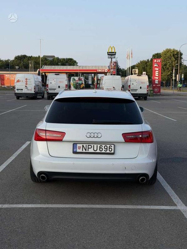 White Audi A6 2014 in Kaunas, with an engine capacity of 2.97 L and mileage of 287 thousand km for 11200 €, photo 4 on AUTOMOTO.COM.LV