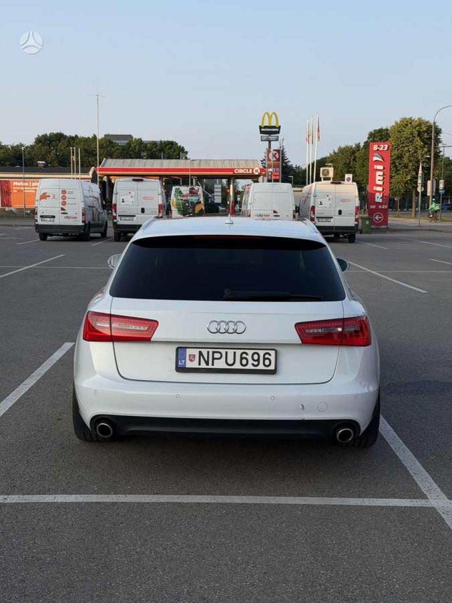 White Audi A6 2014 in Kaunas, with an engine capacity of 2.97 L and mileage of 287 thousand km for 11200 €, photo 5 on AUTOMOTO.COM.LV