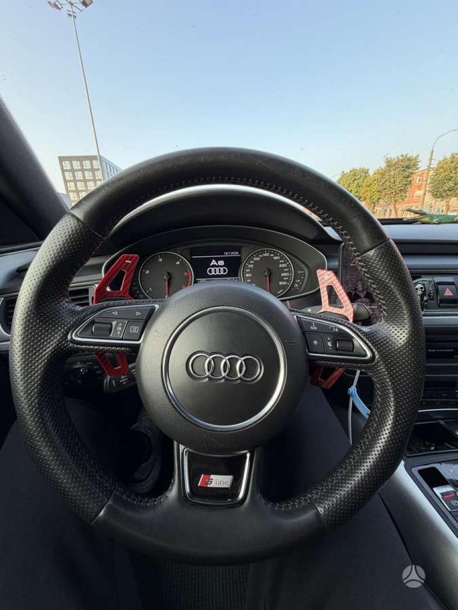 White Audi A6 2014 in Kaunas, with an engine capacity of 2.97 L and mileage of 287 thousand km for 11200 €, photo 11 on AUTOMOTO.COM.LV