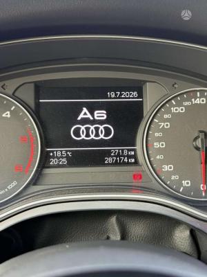 White Audi A6 2014 in Kaunas, with an engine capacity of 2.97 L and mileage of 287 thousand km for 11200 €, photo 12 on AUTOMOTO.COM.LV