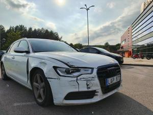 White Audi A6 2014 in Vilnius, with an engine capacity of 2.97 L and mileage of 343 thousand km for 4350 €, photo 4 on AUTOMOTO.COM.LV