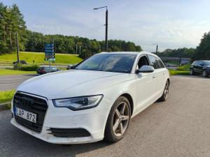 White Audi A6 2014 in Vilnius, with an engine capacity of 2.97 L and mileage of 343 thousand km for 4350 €, photo 6 on AUTOMOTO.COM.LV