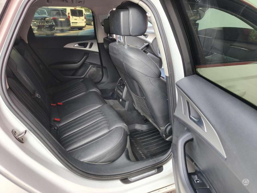 White Audi A6 2014 in Vilnius, with an engine capacity of 2.97 L and mileage of 343 thousand km for 4350 €, photo 17 on AUTOMOTO.COM.LV
