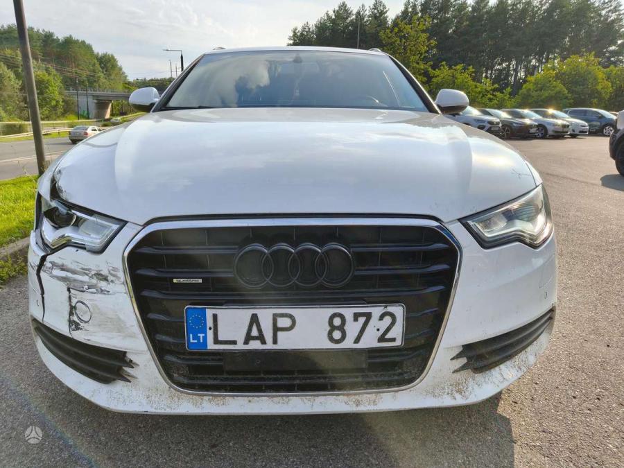 White Audi A6 2014 in Vilnius, with an engine capacity of 2.97 L and mileage of 343 thousand km for 4350 €, photo 20 on AUTOMOTO.COM.LV