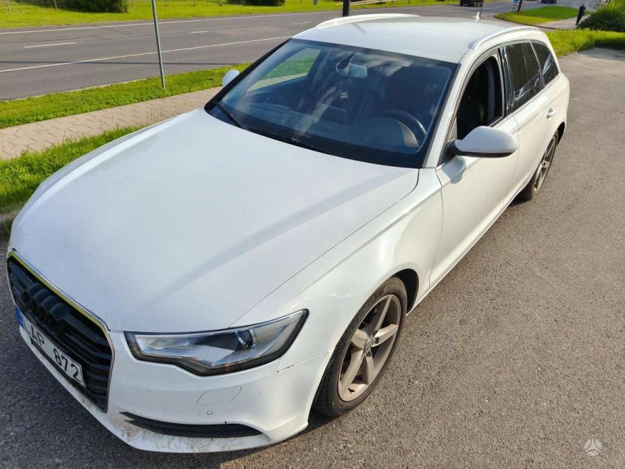 White Audi A6 2014 in Vilnius, with an engine capacity of 2.97 L and mileage of 343 thousand km for 4350 €, photo 21 on AUTOMOTO.COM.LV