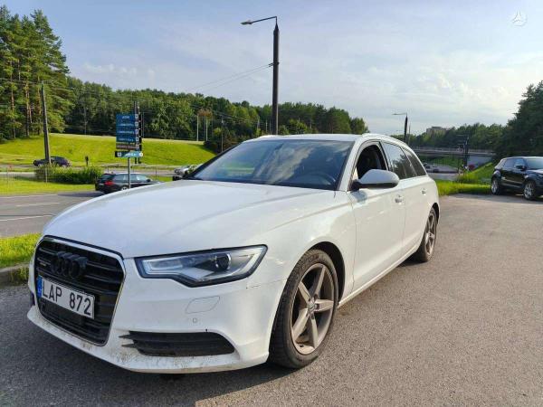 White Audi A6 2014 in Vilnius, with an engine capacity of 2.97 L and mileage of 342 thousand km for 3900 €, photo 5 on AUTOMOTO.COM.LV