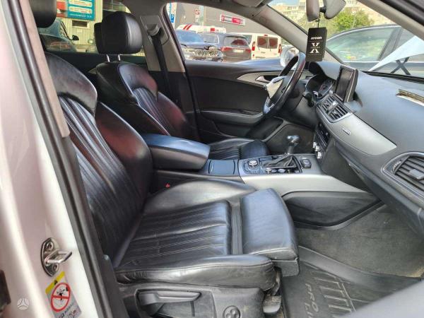 White Audi A6 2014 in Vilnius, with an engine capacity of 2.97 L and mileage of 342 thousand km for 3900 €, photo 6 on AUTOMOTO.COM.LV