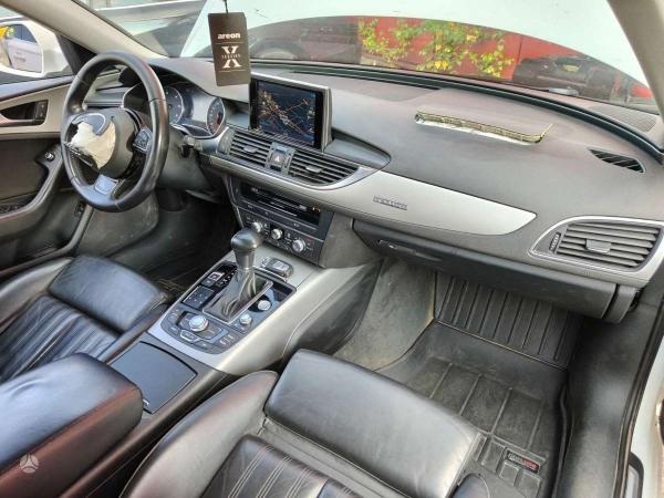 White Audi A6 2014 in Vilnius, with an engine capacity of 2.97 L and mileage of 342 thousand km for 3900 €, photo 8 on AUTOMOTO.COM.LV