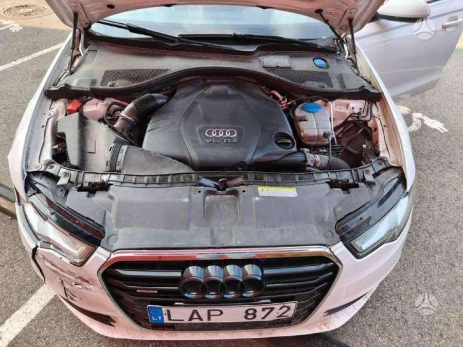 Balts Audi A6 2014 Viļņa, ar dzinēja tilpumu 2.97 L un nobraukumu 380 tūkst. km par 4450 €, foto 12 vietnē AUTOMOTO.COM.LV