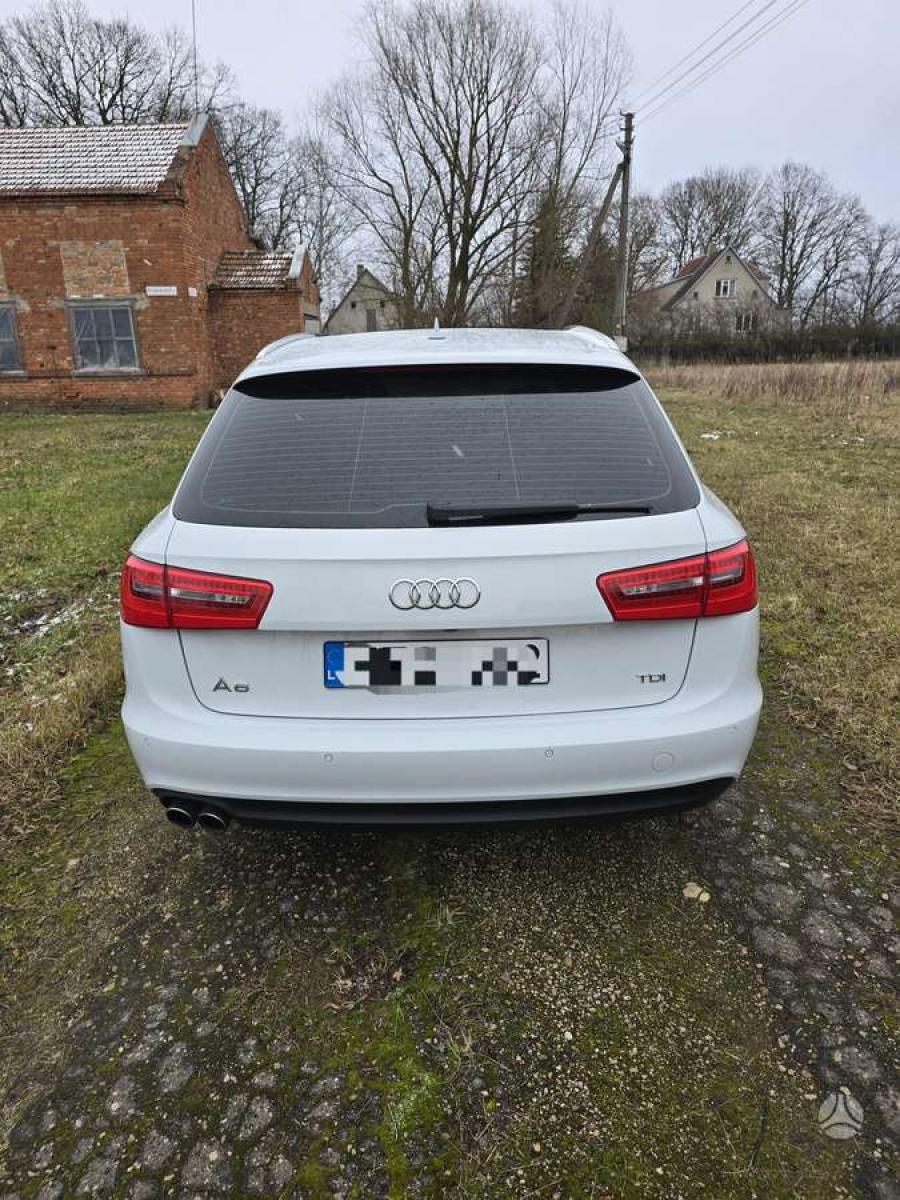 White Audi A6 2014 in Marijampole, with an engine capacity of 1.97 L and mileage of 312 thousand km for 8999 €, photo 6 on AUTOMOTO.COM.LV