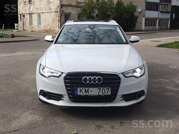 White Audi A6 2014 in Riga, with an engine capacity of 3.00 L and mileage of 0 thousand km for 9400 €, photo 3 on AUTOMOTO.COM.LV