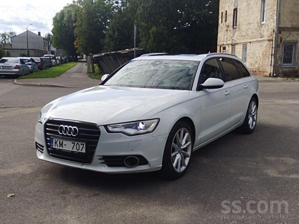 White Audi A6 2014 in Riga, with an engine capacity of 3.00 L and mileage of 0 thousand km for 9400 €, photo 4 on AUTOMOTO.COM.LV