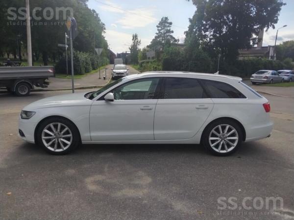 White Audi A6 2014 in Riga, with an engine capacity of 3.00 L and mileage of 0 thousand km for 9400 €, photo 5 on AUTOMOTO.COM.LV