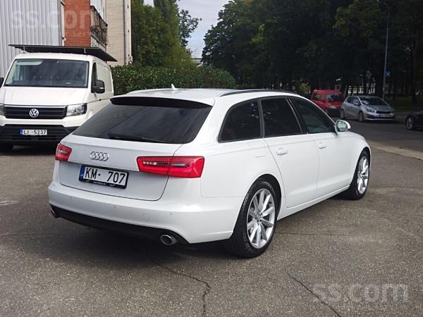 White Audi A6 2014 in Riga, with an engine capacity of 3.00 L and mileage of 0 thousand km for 9400 €, photo 8 on AUTOMOTO.COM.LV