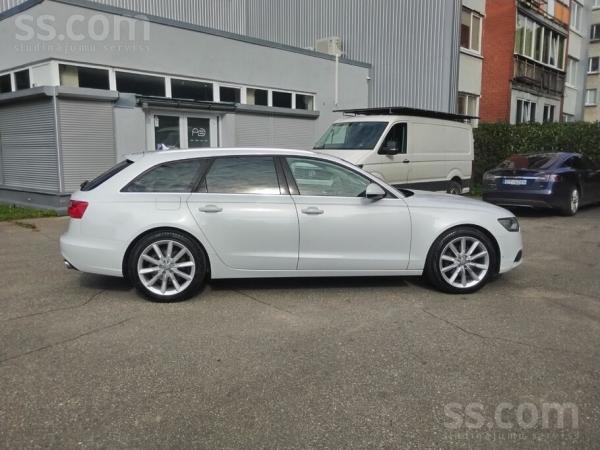 White Audi A6 2014 in Riga, with an engine capacity of 3.00 L and mileage of 0 thousand km for 9400 €, photo 9 on AUTOMOTO.COM.LV