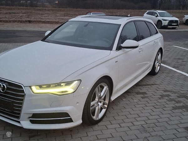 White Audi A6 2015 in Kaunas, with an engine capacity of 2.97 L and mileage of 256 thousand km for 17800 €, photo 3 on AUTOMOTO.COM.LV