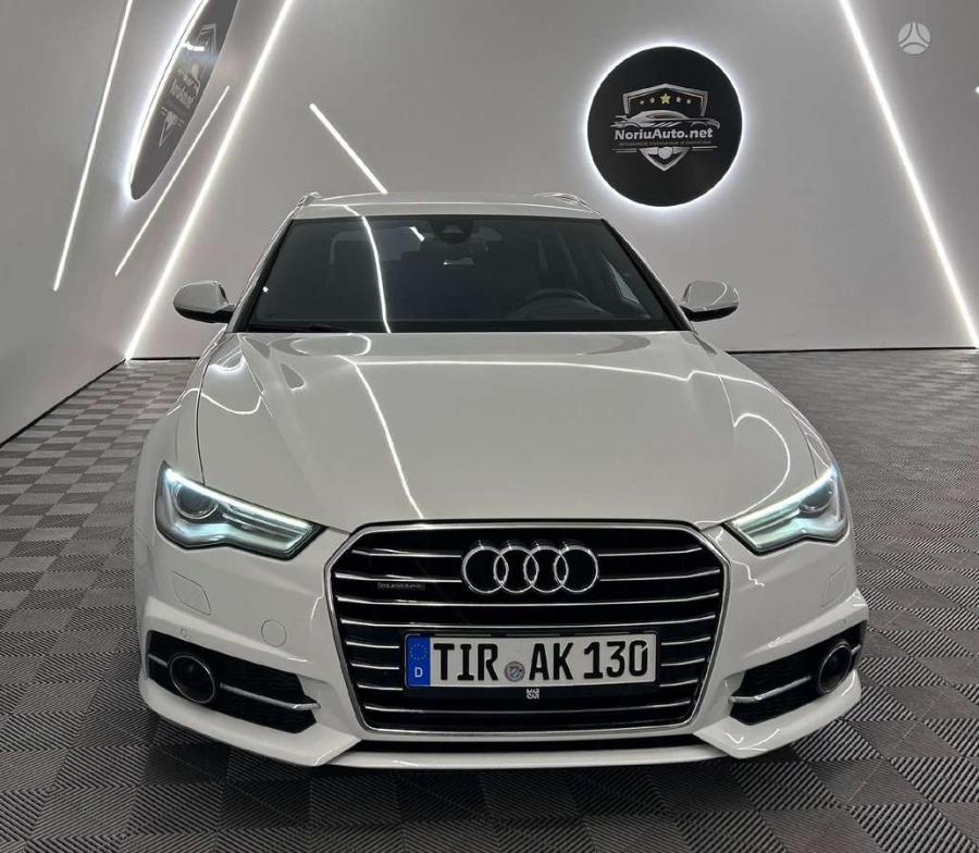 White Audi A6 2015 in Marijampole, with an engine capacity of 2.97 L and mileage of 242 thousand km for 17650 €, photo 27 on AUTOMOTO.COM.LV
