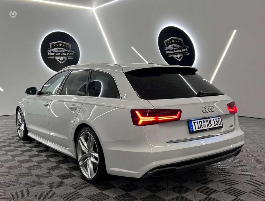 White Audi A6 2015 in Marijampole, with an engine capacity of 2.97 L and mileage of 242 thousand km for 17650 €, photo 30 on AUTOMOTO.COM.LV