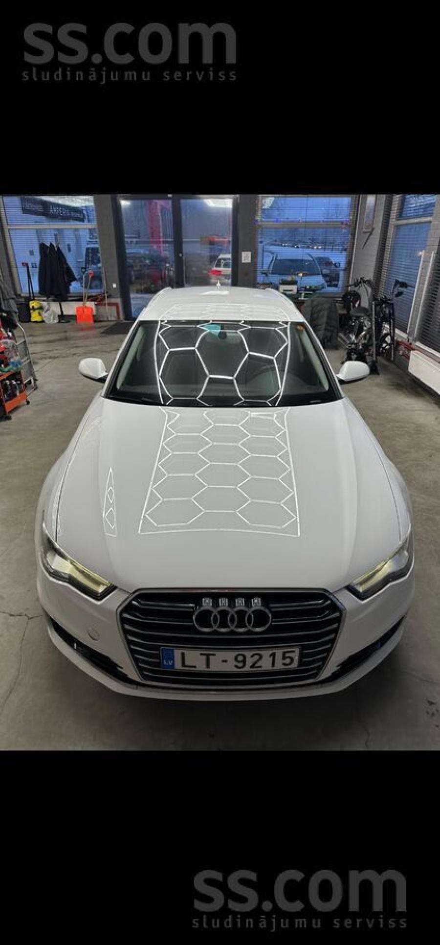 White Audi A6 2015 in Riga, with an engine capacity of 2.00 L and mileage of 243 thousand km for 11387 €, photo 1 on AUTOMOTO.COM.LV