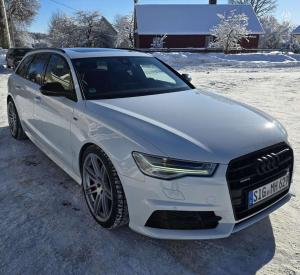 White Audi A6 2015 in Vilnius, with an engine capacity of 3.00 L and mileage of 159 thousand km for 20999 €, photo 2 on AUTOMOTO.COM.LV