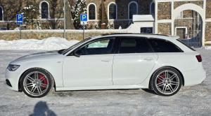 White Audi A6 2015 in Vilnius, with an engine capacity of 3.00 L and mileage of 159 thousand km for 20999 €, photo 4 on AUTOMOTO.COM.LV
