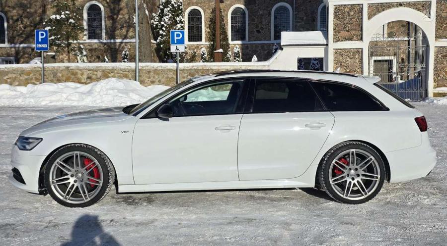 White Audi A6 2015 in Vilnius, with an engine capacity of 3.00 L and mileage of 159 thousand km for 20999 €, photo 4 on AUTOMOTO.COM.LV