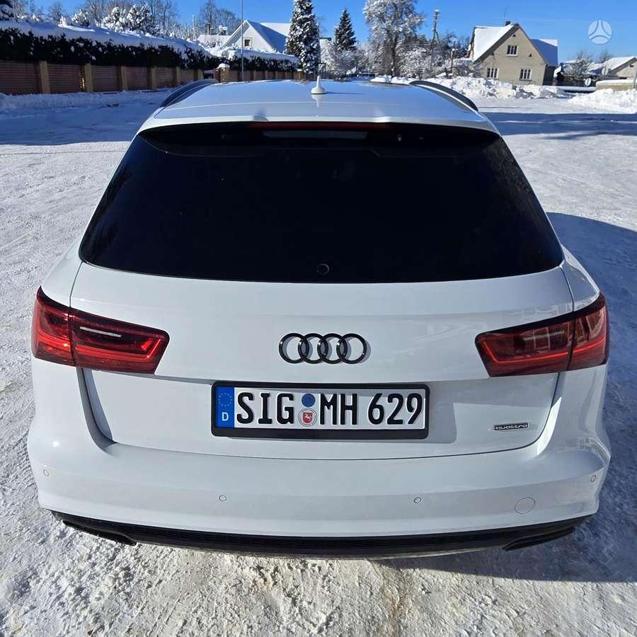 White Audi A6 2015 in Vilnius, with an engine capacity of 3.00 L and mileage of 159 thousand km for 20999 €, photo 6 on AUTOMOTO.COM.LV