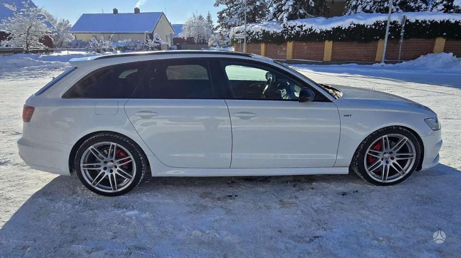 White Audi A6 2015 in Vilnius, with an engine capacity of 3.00 L and mileage of 159 thousand km for 20999 €, photo 8 on AUTOMOTO.COM.LV