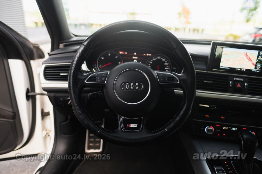 White Audi A6 2015 in Tallinn, with an engine capacity of 3.00 L and mileage of 287 thousand km for 15900 €, photo 16 on AUTOMOTO.COM.LV