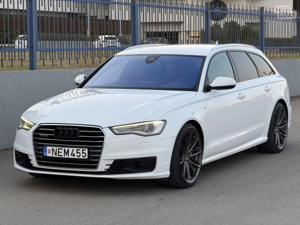 White Audi A6 2015 in Vilnius, with an engine capacity of 3.00 L and mileage of 342 thousand km for 15500 €, photo 1 on AUTOMOTO.COM.LV