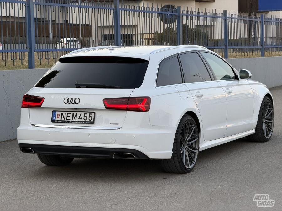 White Audi A6 2015 in Vilnius, with an engine capacity of 3.00 L and mileage of 342 thousand km for 15500 €, photo 6 on AUTOMOTO.COM.LV