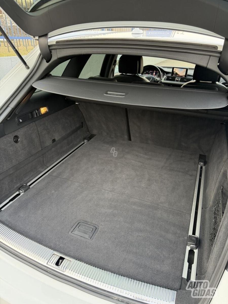 White Audi A6 2015 in Vilnius, with an engine capacity of 3.00 L and mileage of 342 thousand km for 15500 €, photo 26 on AUTOMOTO.COM.LV