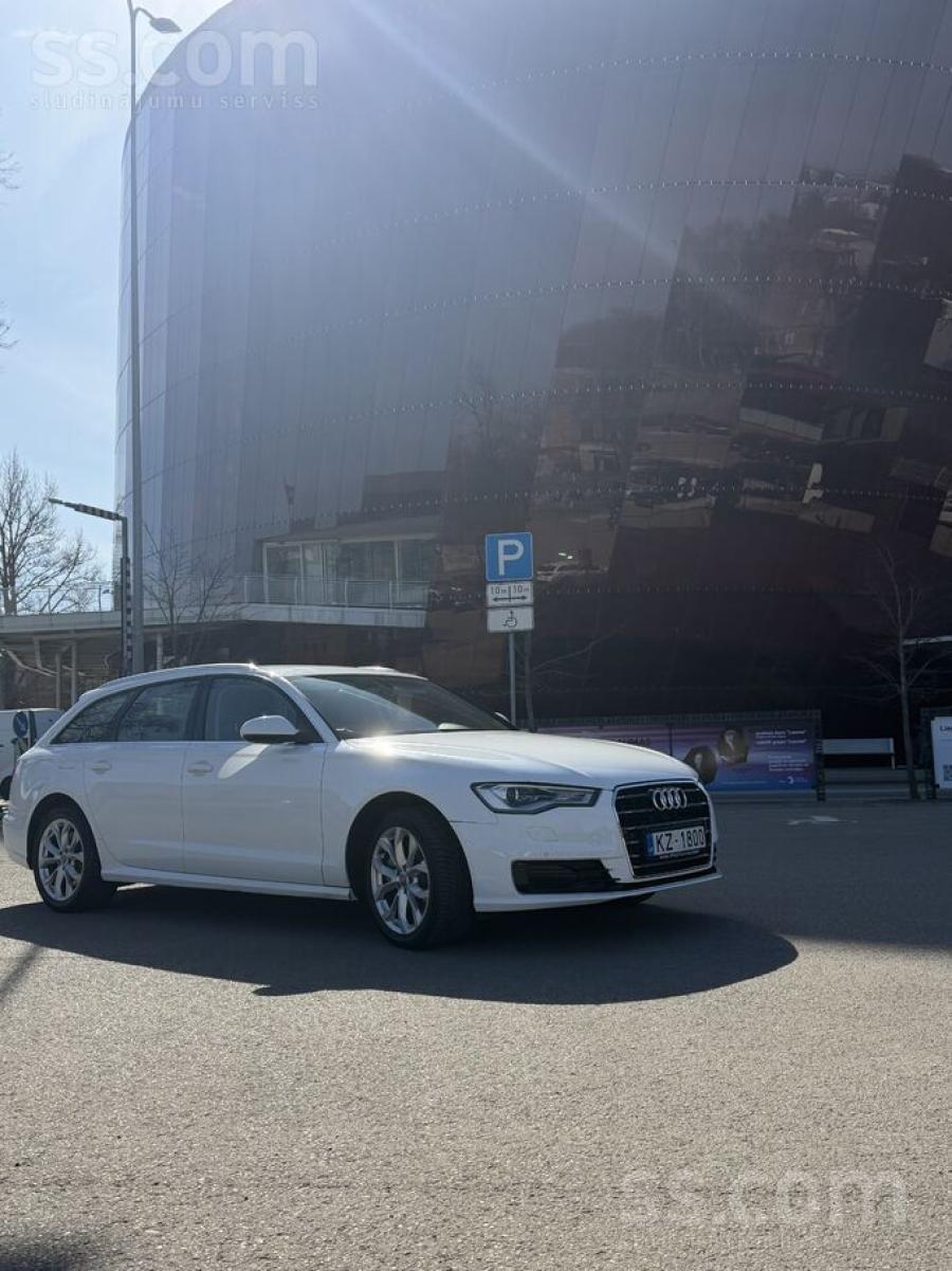 White Audi A6 2015 in Liepaja, with an engine capacity of 3.00 L and mileage of 122 thousand km for 15000 €, photo 1 on AUTOMOTO.COM.LV