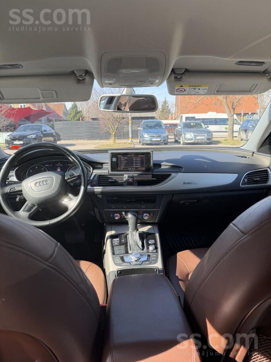 White Audi A6 2015 in Liepaja, with an engine capacity of 3.00 L and mileage of 122 thousand km for 15000 €, photo 8 on AUTOMOTO.COM.LV