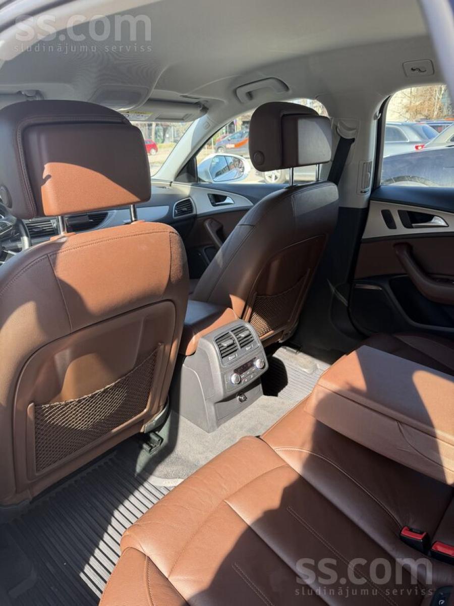 White Audi A6 2015 in Liepaja, with an engine capacity of 3.00 L and mileage of 122 thousand km for 15000 €, photo 9 on AUTOMOTO.COM.LV
