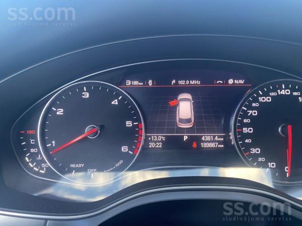 White Audi A6 2015 in Daugavpils, with an engine capacity of 3.00 L and mileage of 190 thousand km for 14990 €, photo 5 on AUTOMOTO.COM.LV