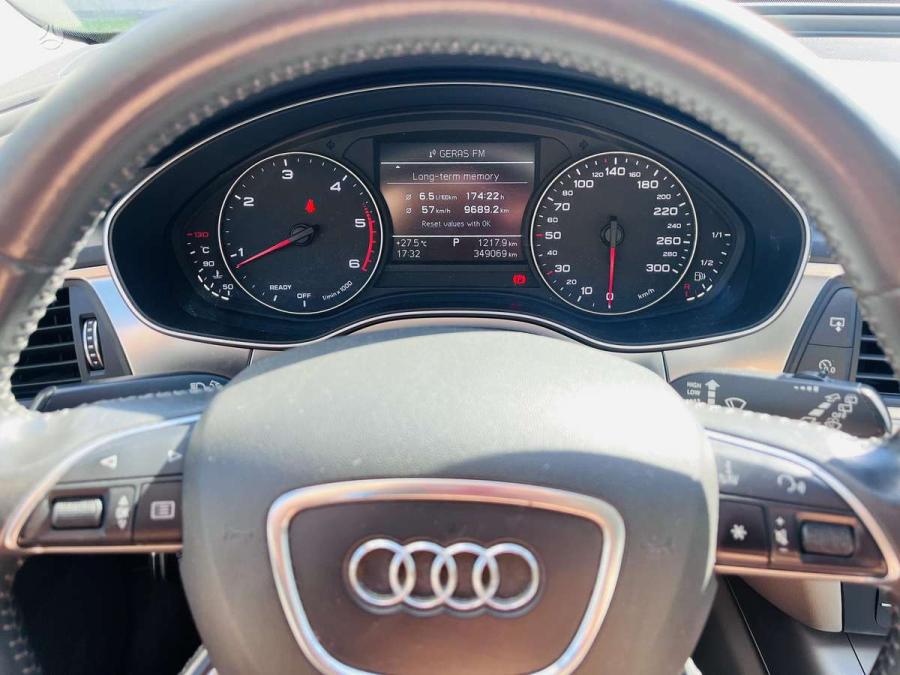White Audi A6 2015 in Kaunas, with an engine capacity of 1.97 L and mileage of 349 thousand km for 11400 €, photo 11 on AUTOMOTO.COM.LV