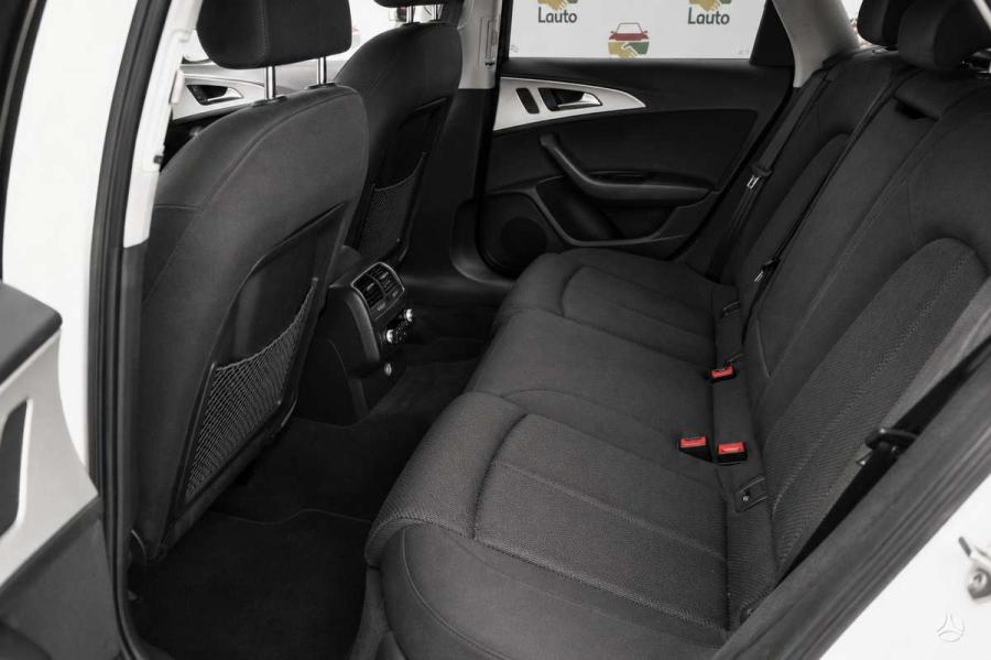 White Audi A6 2015 in Vilnius, with an engine capacity of 3.00 L and mileage of 284 thousand km for 10890 €, photo 14 on AUTOMOTO.COM.LV